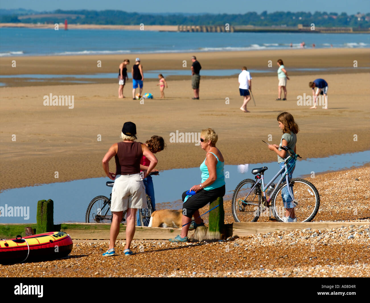 Camber sands beach family hi-res stock photography and images - Alamy