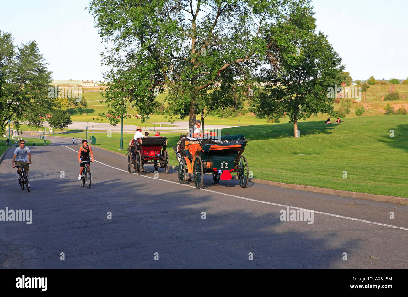Quebec City, Plains Of Abraham Stock Photo - Alamy