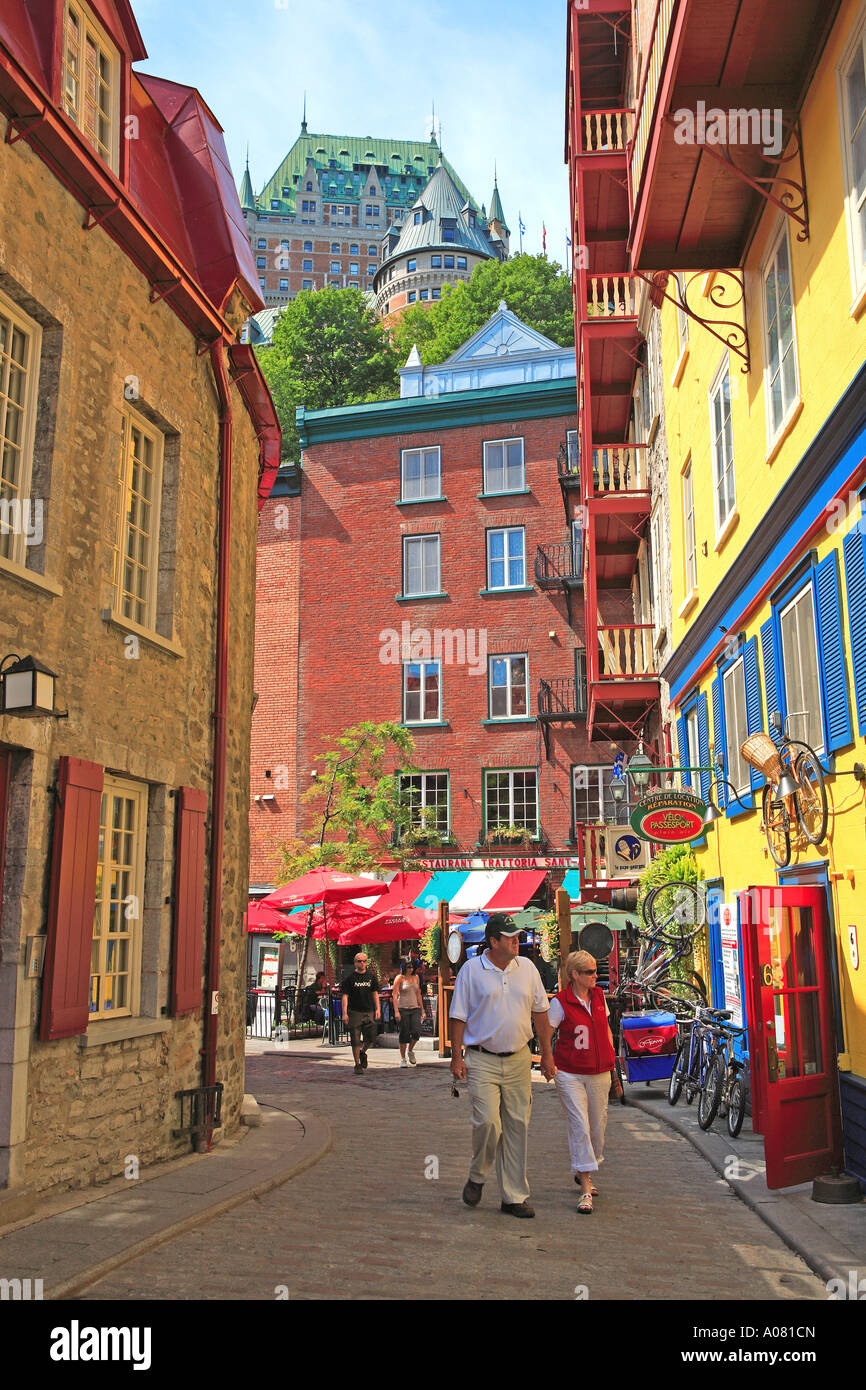 Lower Town & Chateau Frontenac Stock Photo - Alamy