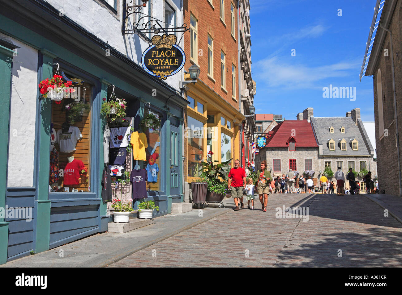 Quebec City, Place Royale Stock Photo - Alamy