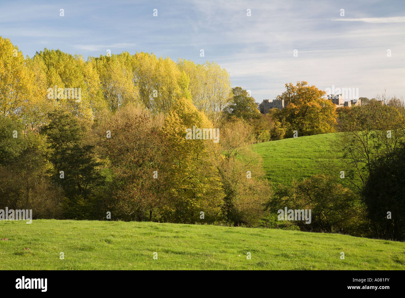 Ludlow and its Norman Castle in the Welsh Marches Shropshire England UK ...