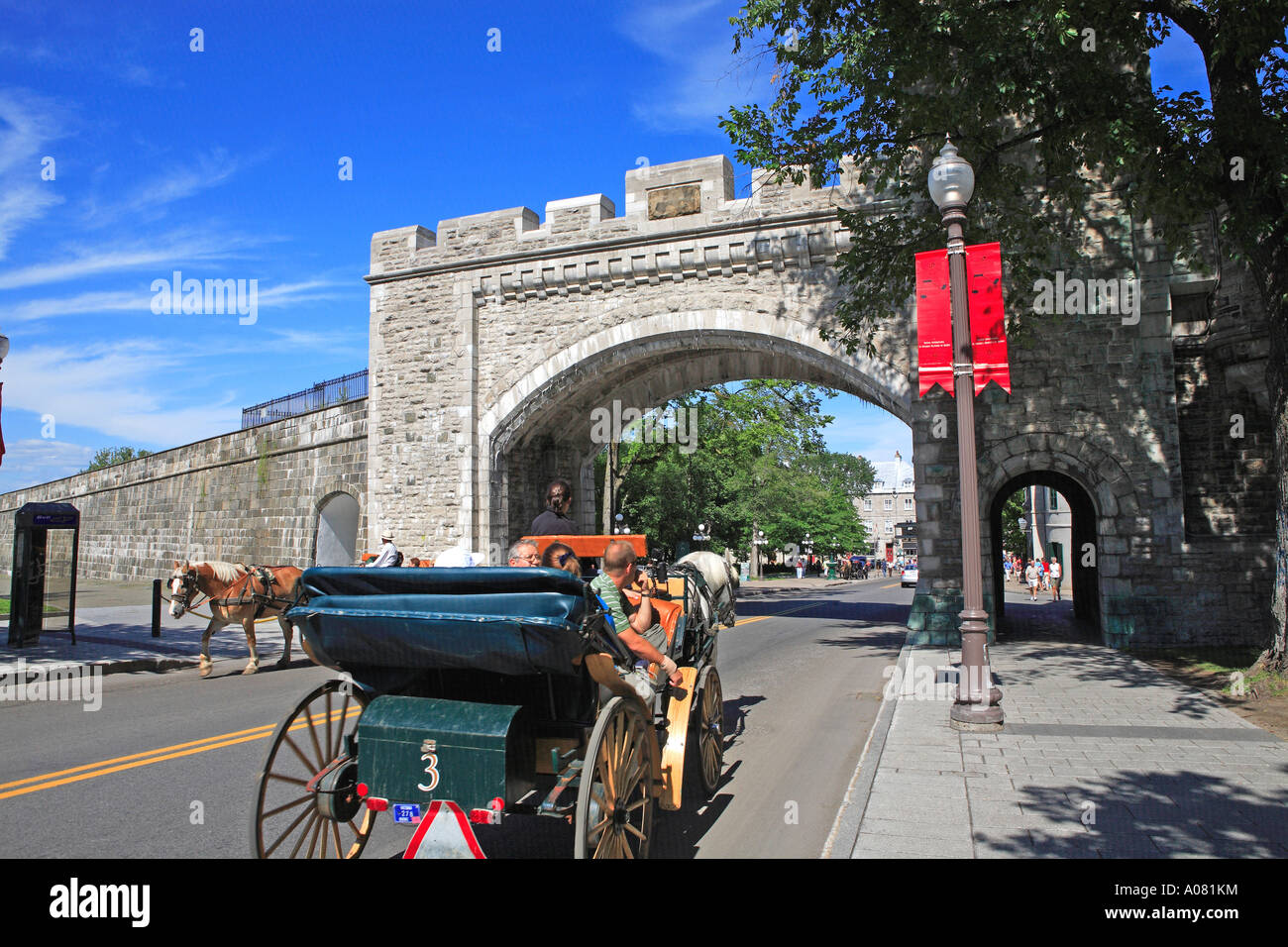 Quebec City, Porte De St-louis Stock Photo - Alamy
