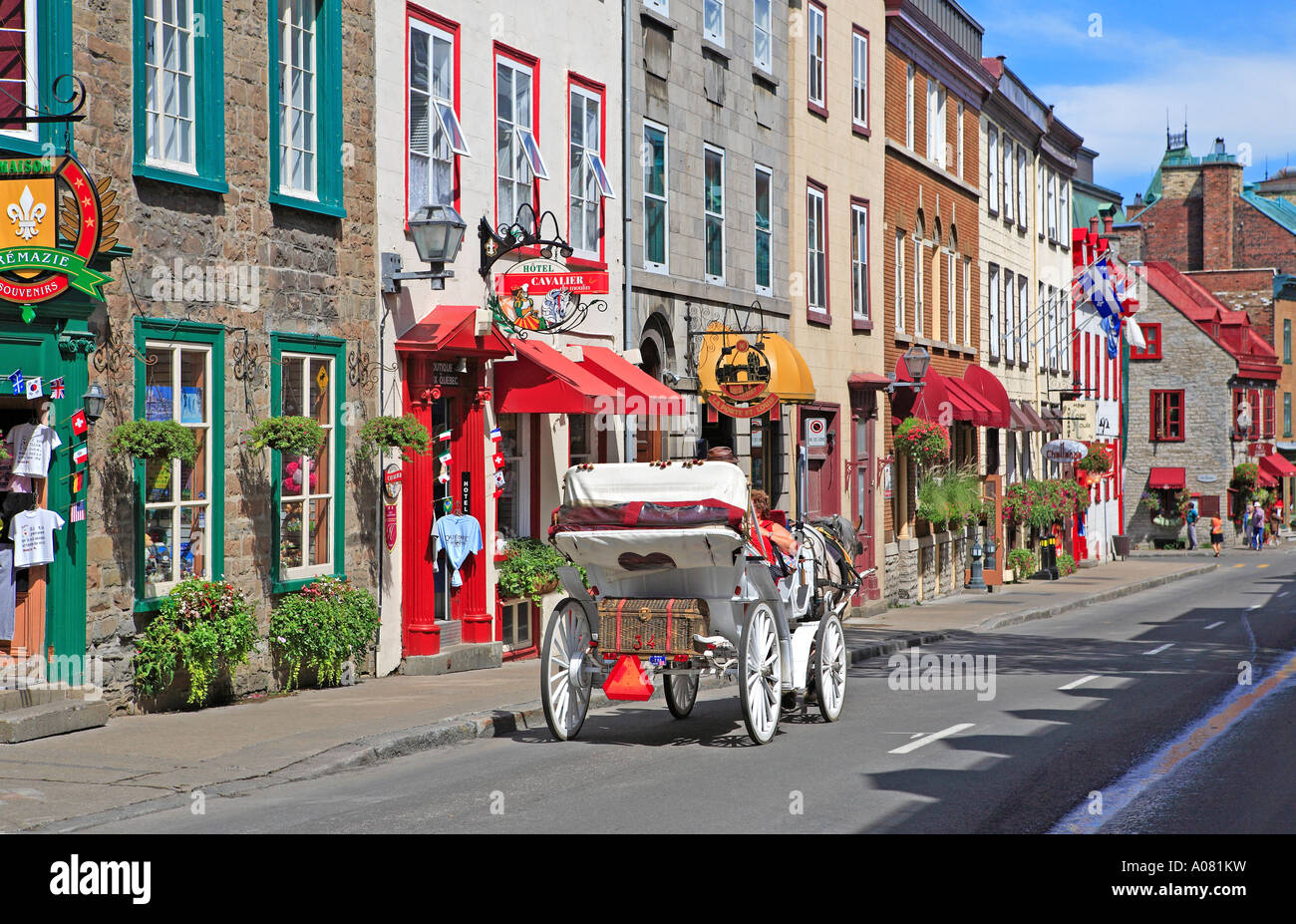 Quebec City, Rue Saint Louis Stock Photo - Alamy