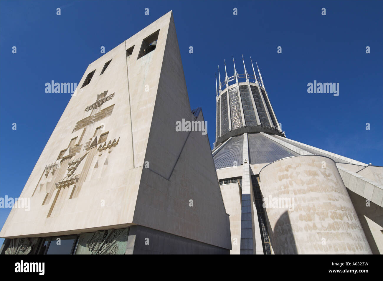 Roman Catholic Metropolitan Cathedral Liverpool Merseyside England UK ...