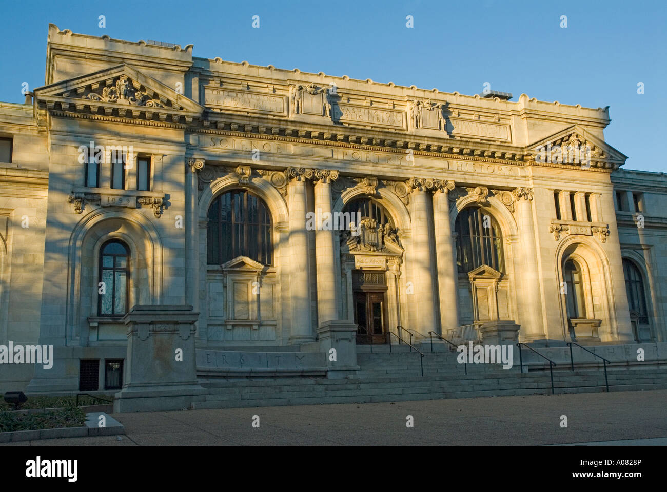 Washington Public Library K Street Washington DC America USA Stock ...