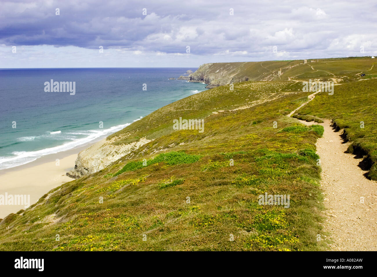 Coast path, Cornwall, UK Stock Photo - Alamy