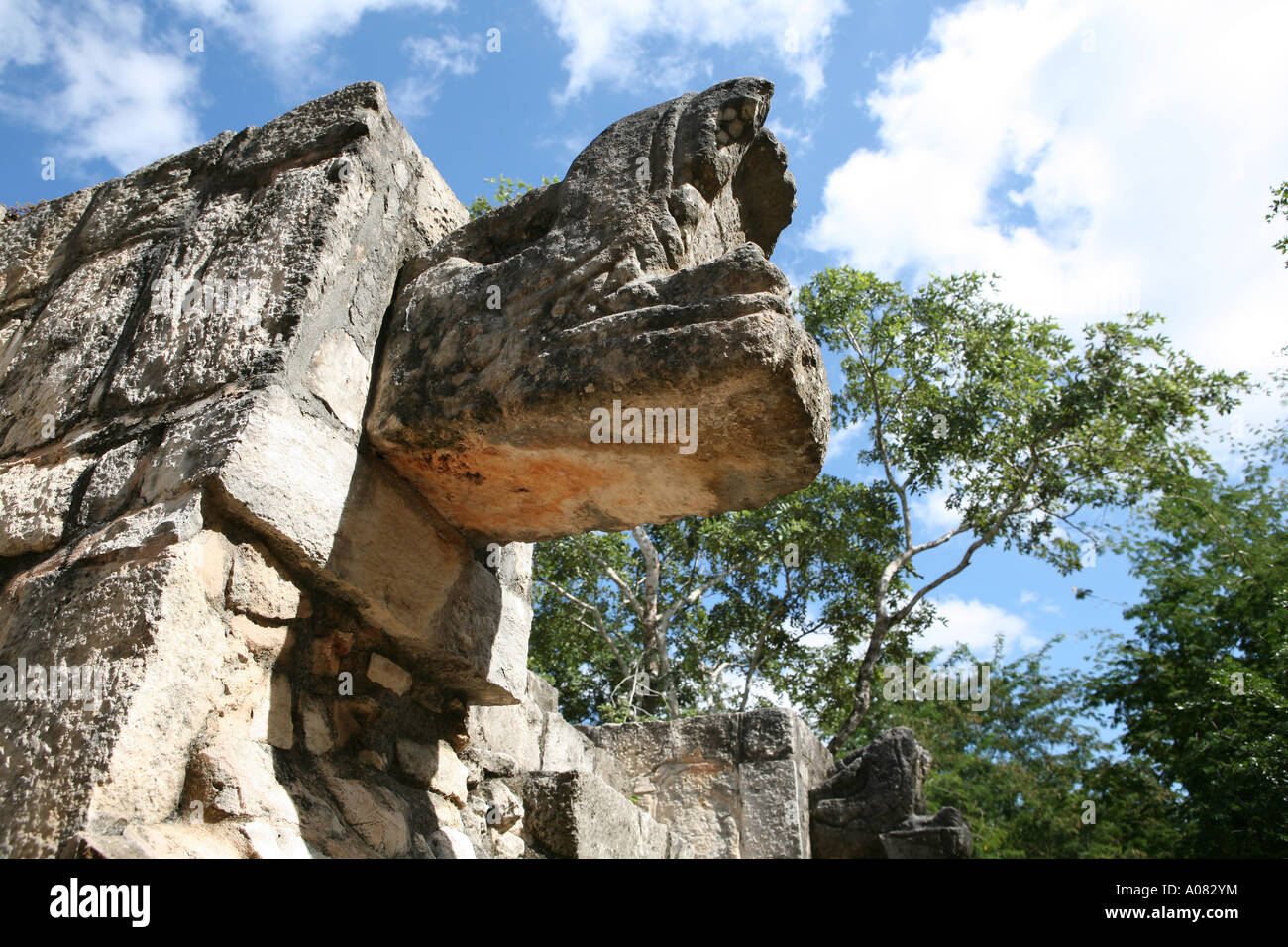 Chaac the rain god, at Chichen Itza, Yucatan Peninsula, Mexico Stock ...