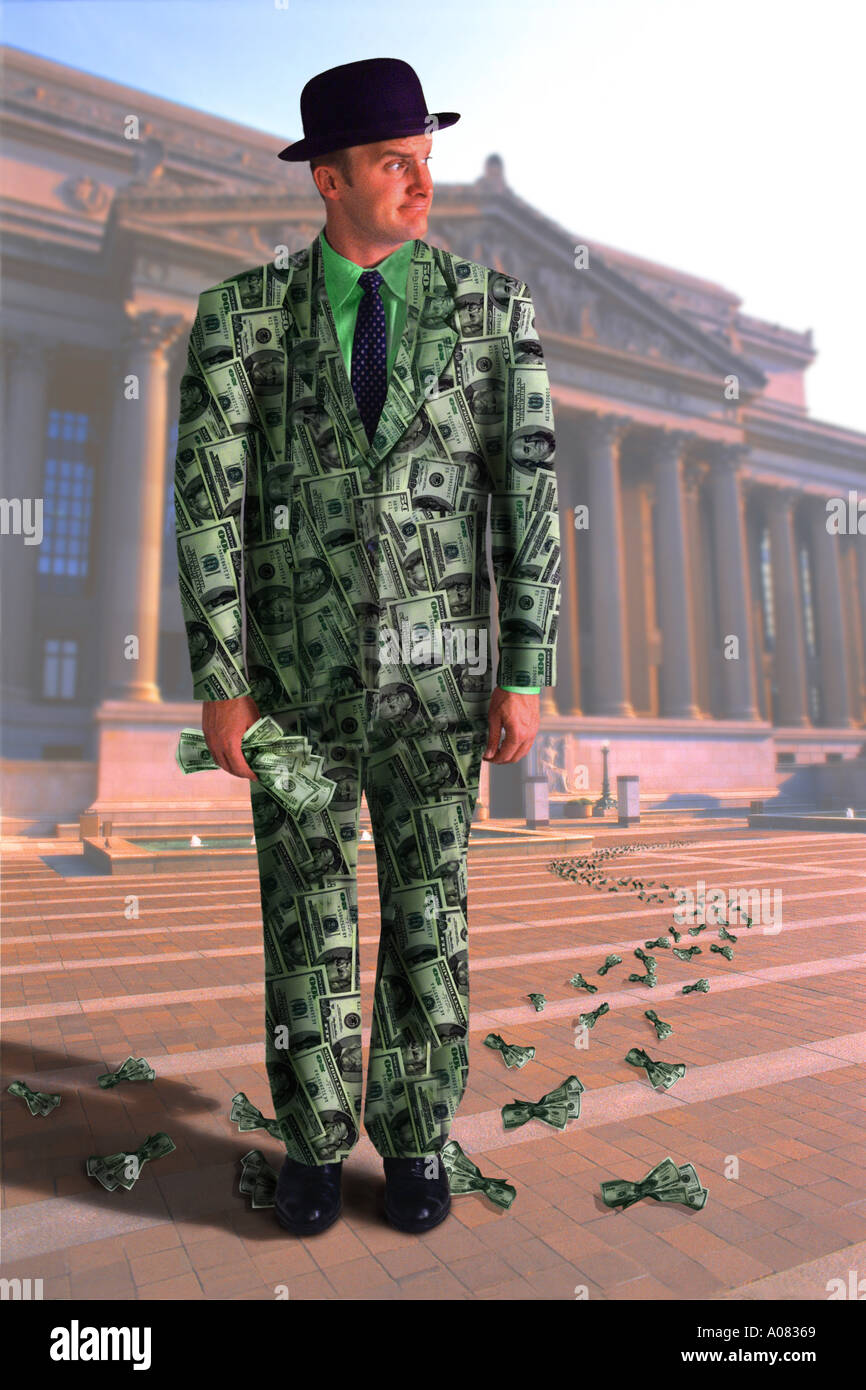 Suit made of money hi-res stock photography and images - Alamy