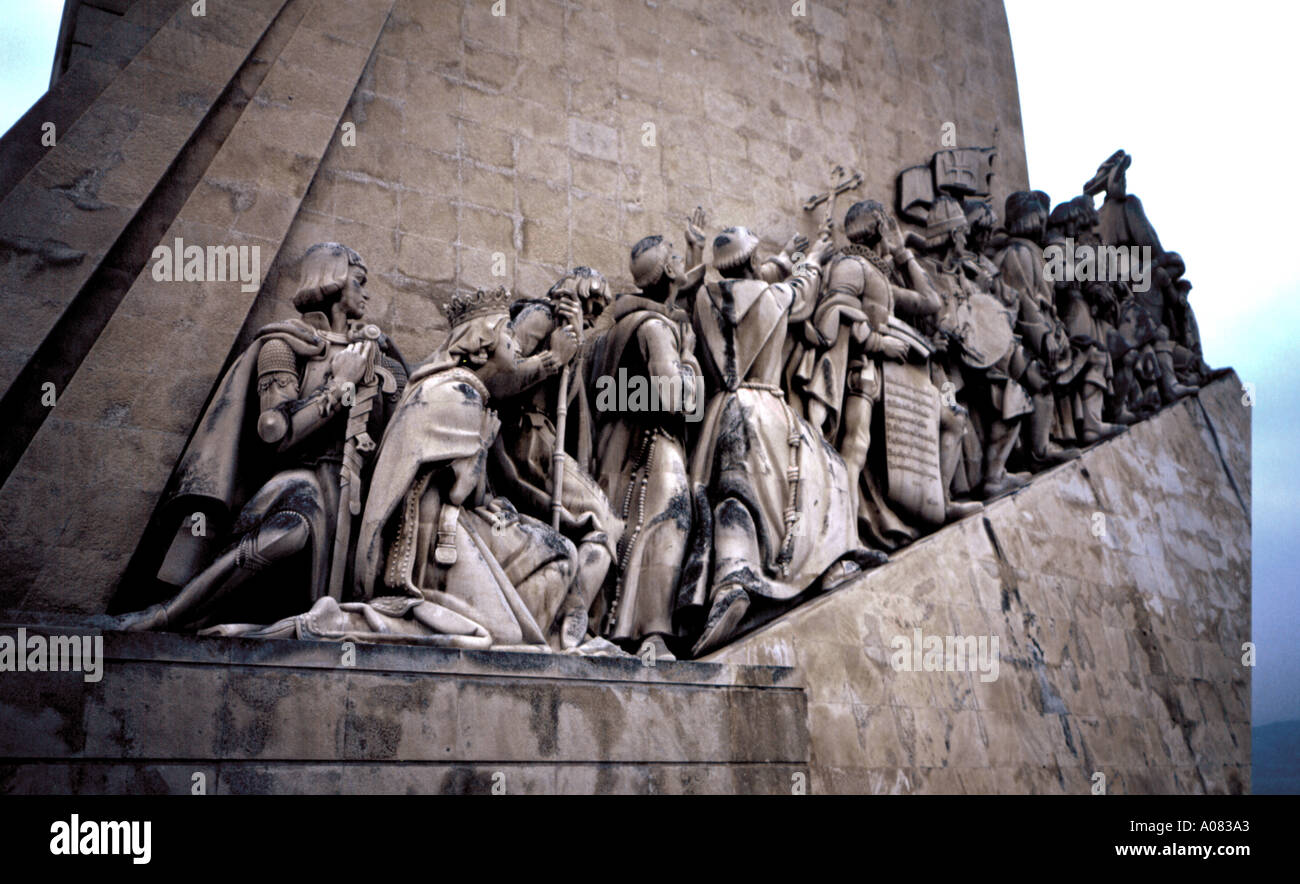 Lisbon.Monument to the Explorers Stock Photo - Alamy