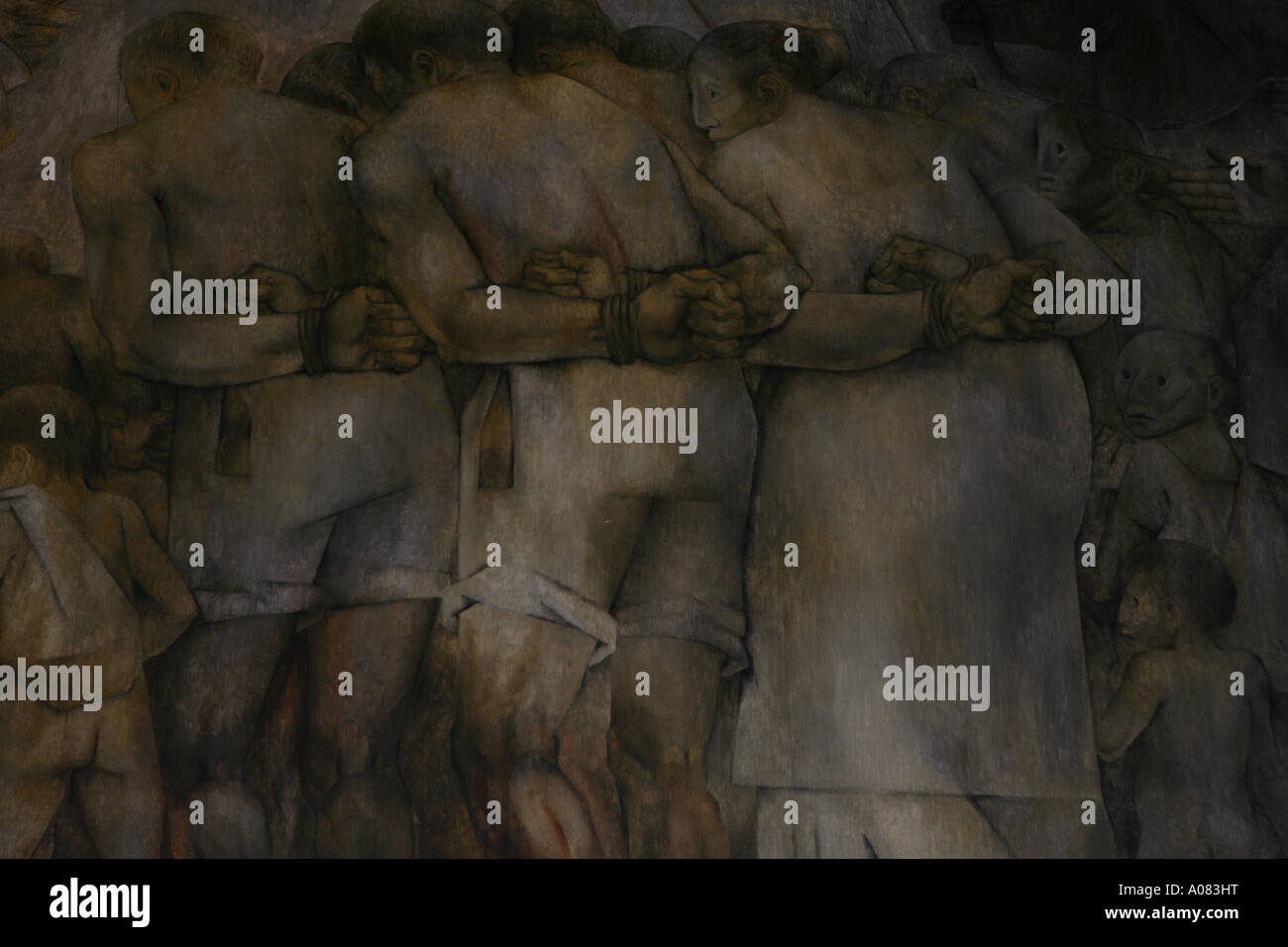 Paintings of the history of the Yucatan Peninsula at Museo Macay, the ...