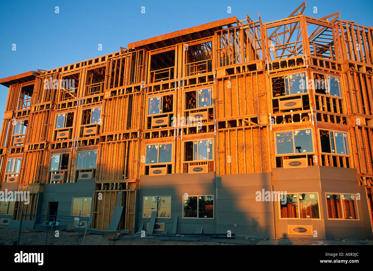 Wooden Construction house in US Stock Photo - Alamy