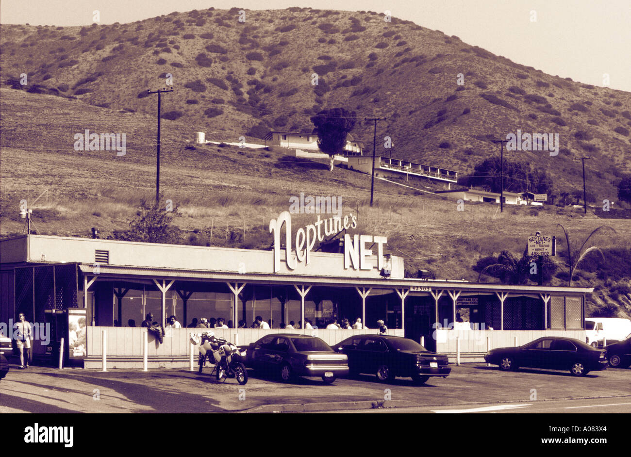 Beachbar fishrestaurant at Malibu California Malibu California USA ...