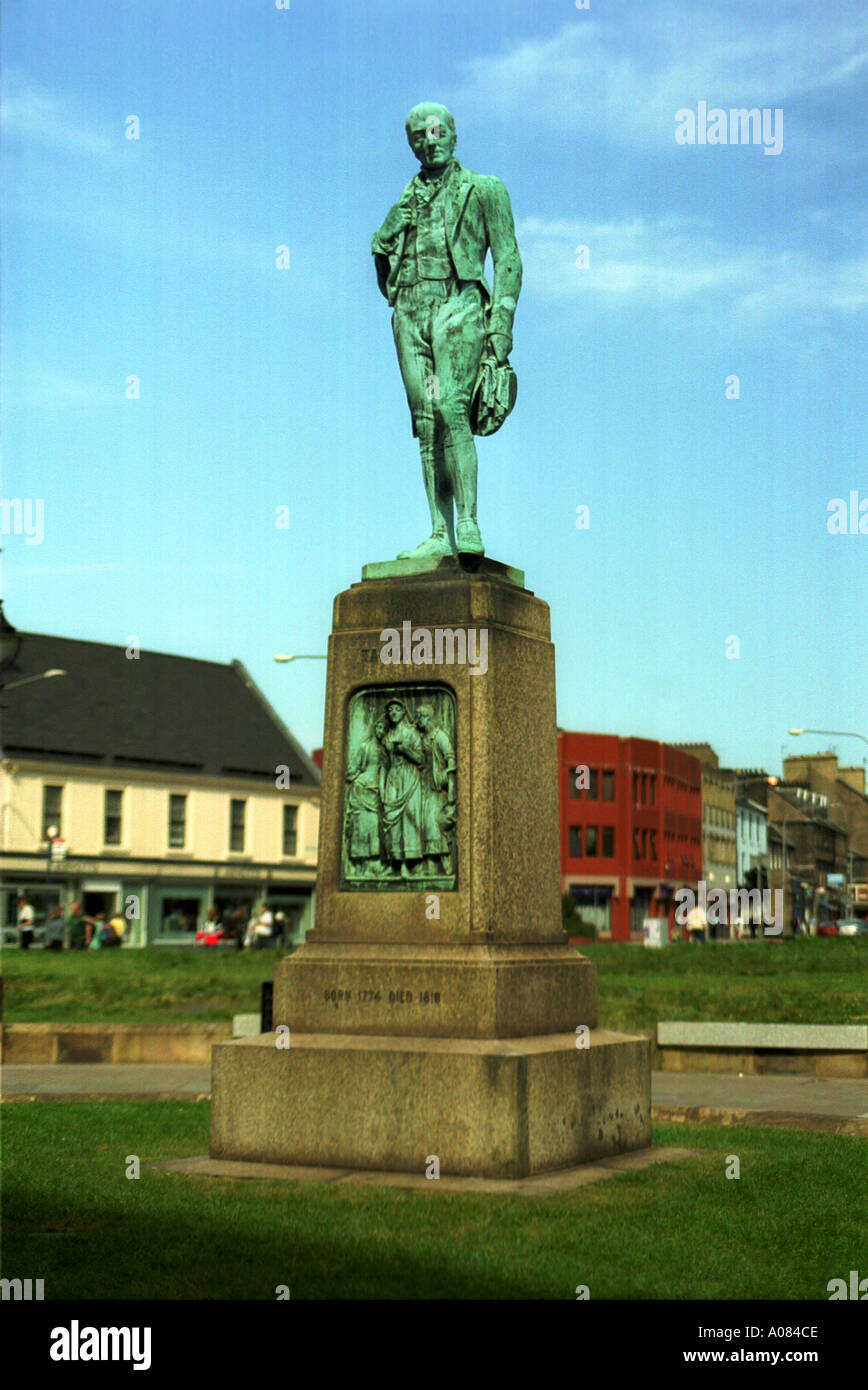 Robert Tannahill statue Paisley Scotland Stock Photo - Alamy