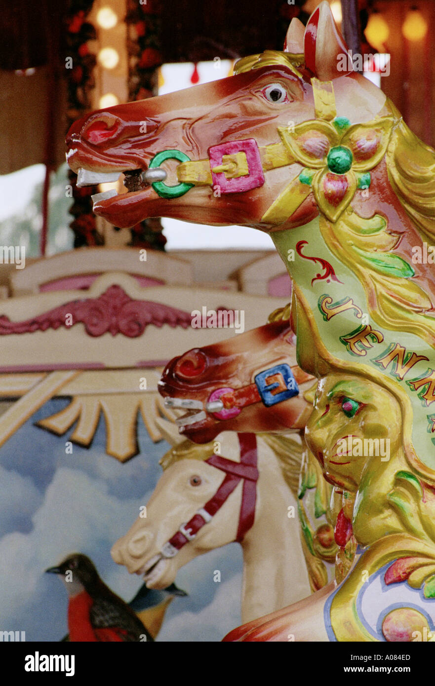 Merry go round horses hi-res stock photography and images - Alamy
