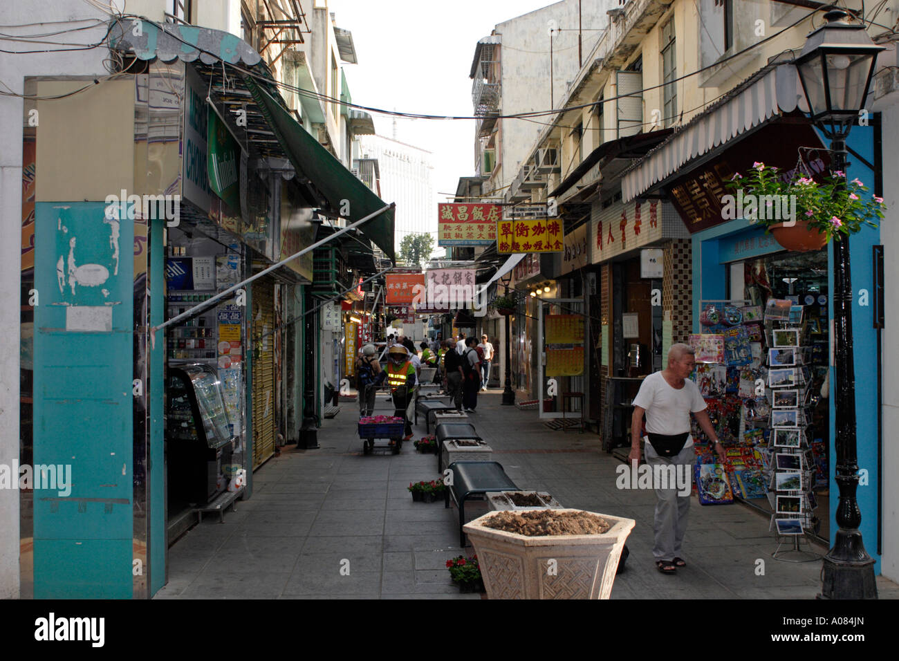 Market on Taipa Island in Macau Stock Photo - Alamy