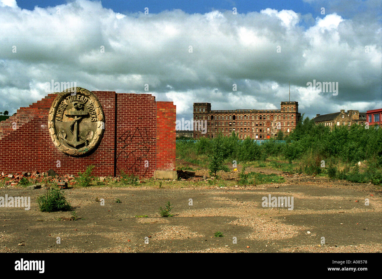 Site of the Anchor Thread Works Paisley Scotland Stock Photo - Alamy
