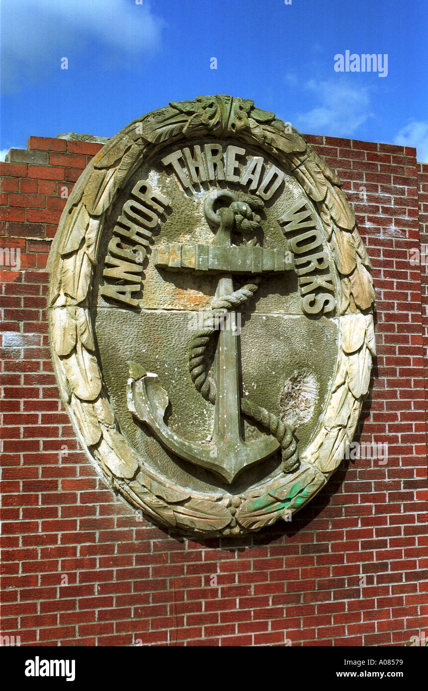 Old Anchor Thread Works Paisley Scotland Stock Photo - Alamy