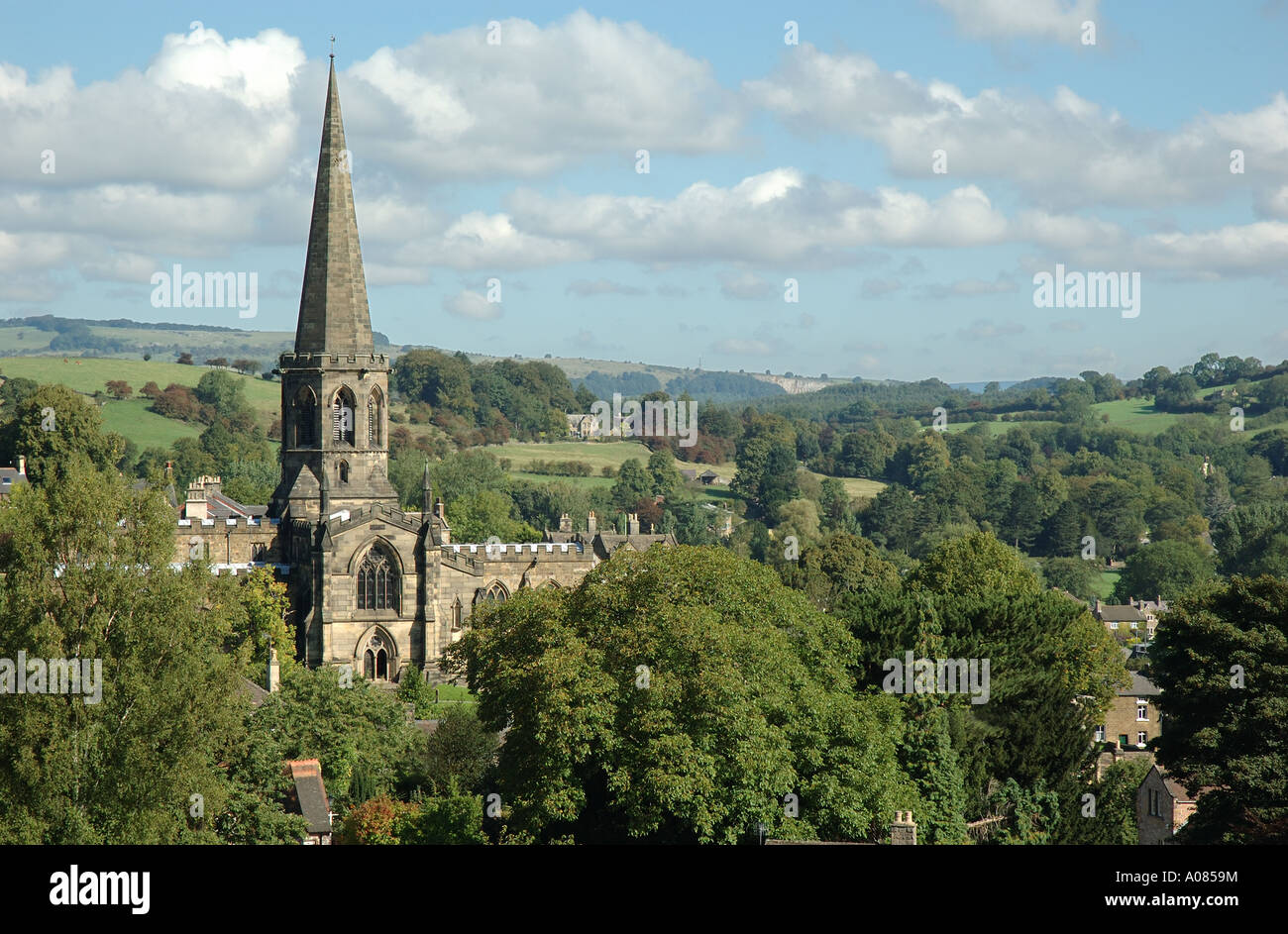 All Saints Parish Church, Bakewell, Derbyshire Stock Photo - Alamy