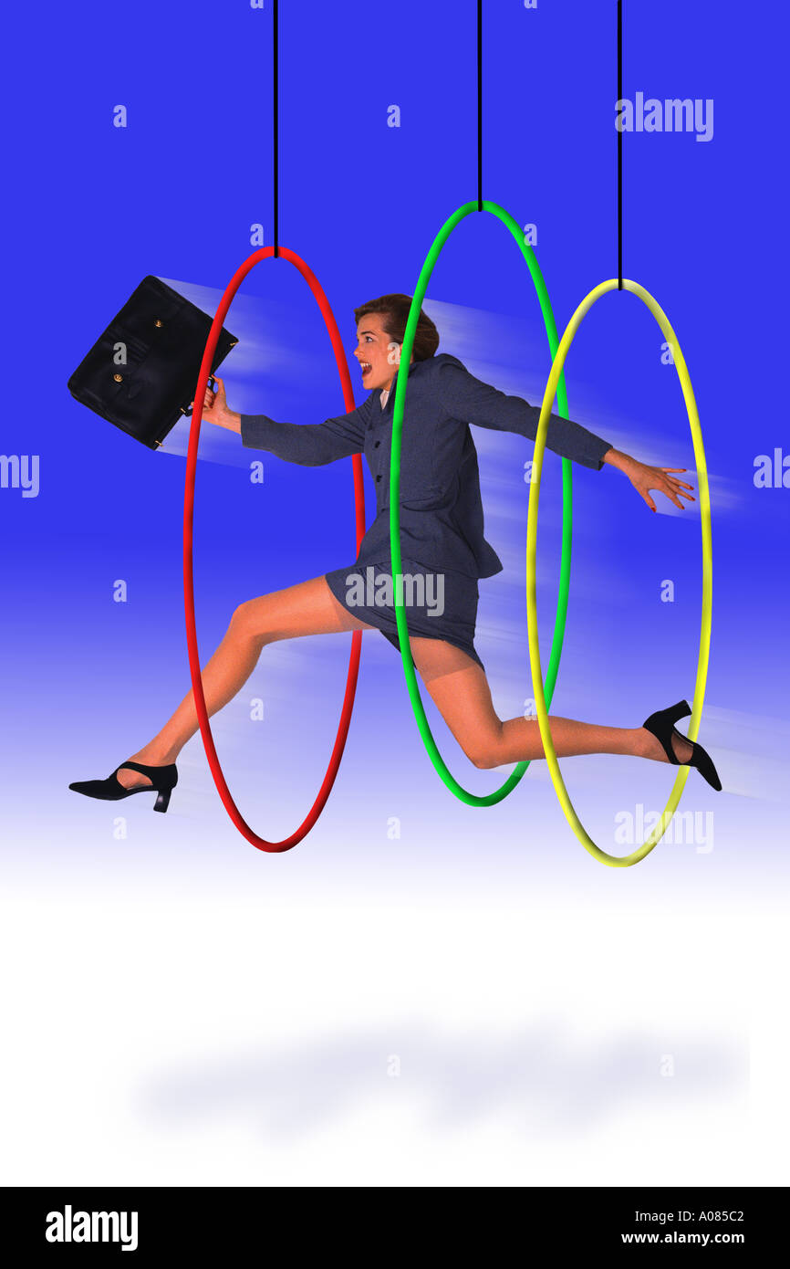 Jumping through hoops hi-res stock photography and images - Alamy