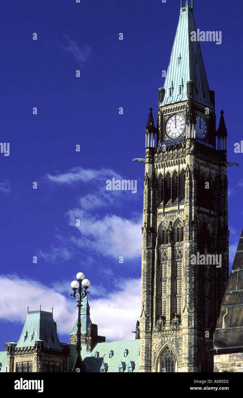 Peace tower at Parliament Canada in Ottawa Canada Stock Photo - Alamy