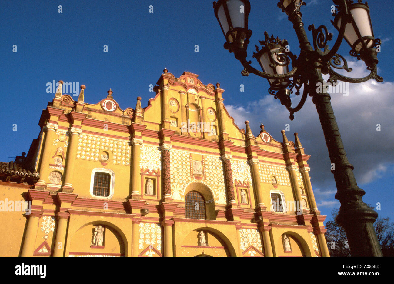 cathedral San Cristobal de las Casas Stock Photo - Alamy