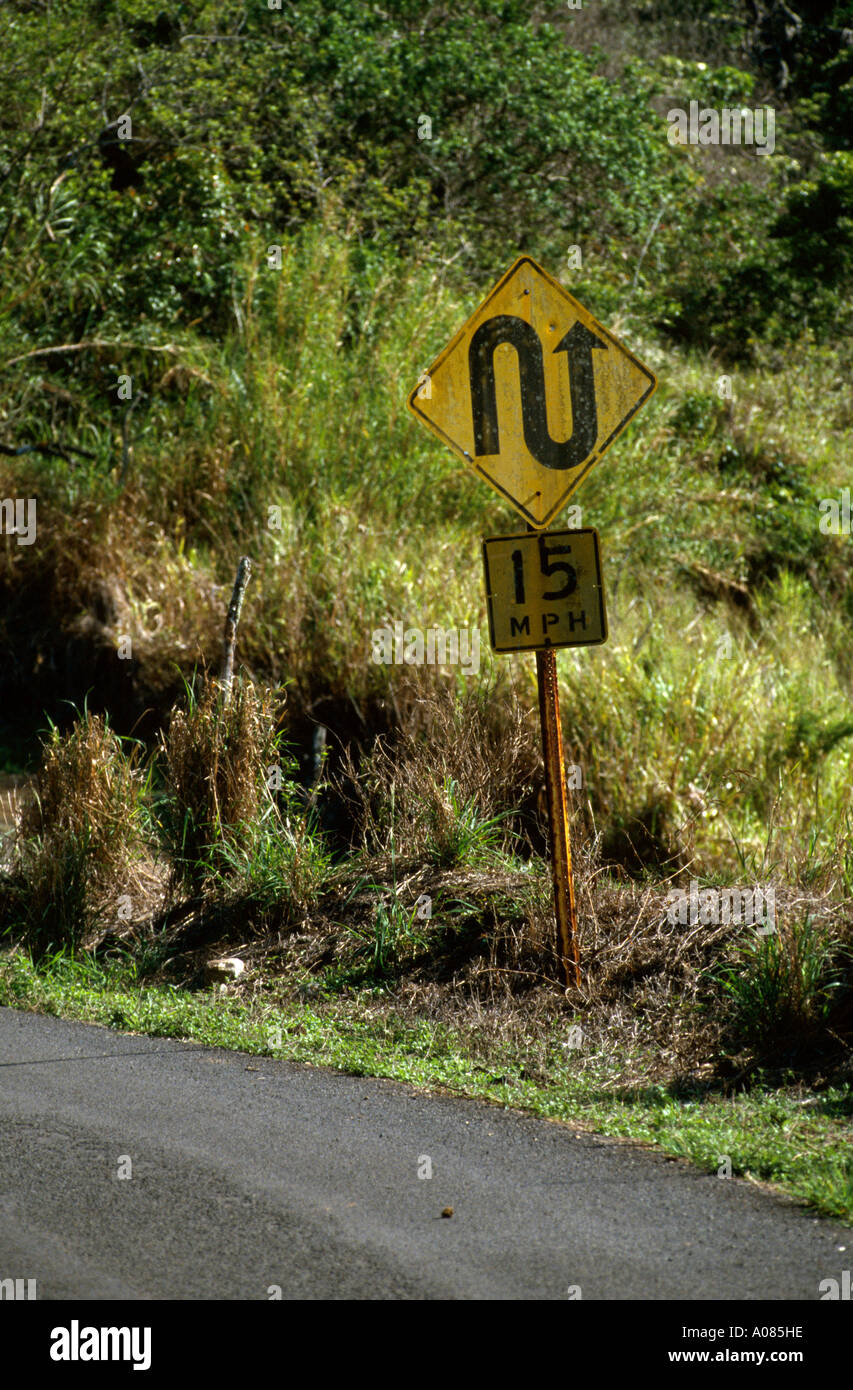 streetsign in Hawaii Maui Hawaii USA UNITED STATES Stock Photo - Alamy