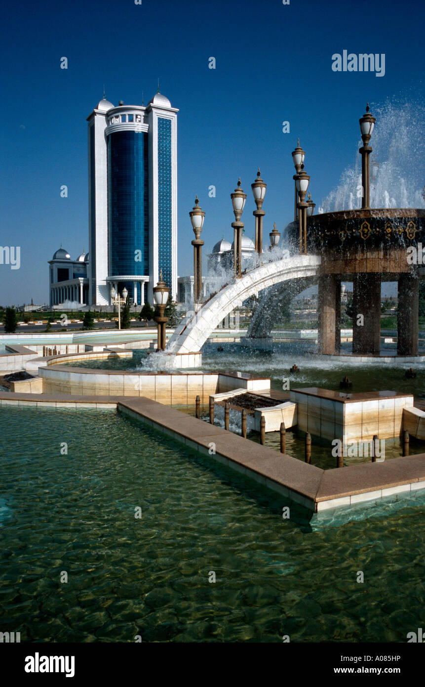 General view of Independence Park in Berzengi district of the Turkmen ...