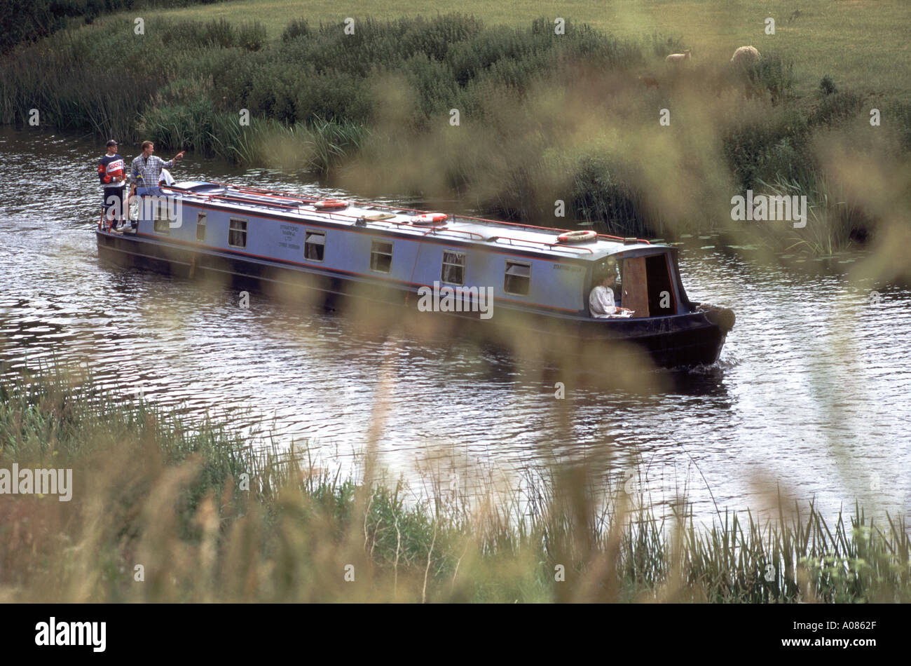 Narrowboat, River Avon, Bidford on Avon, Warwickshire, Middle England ...
