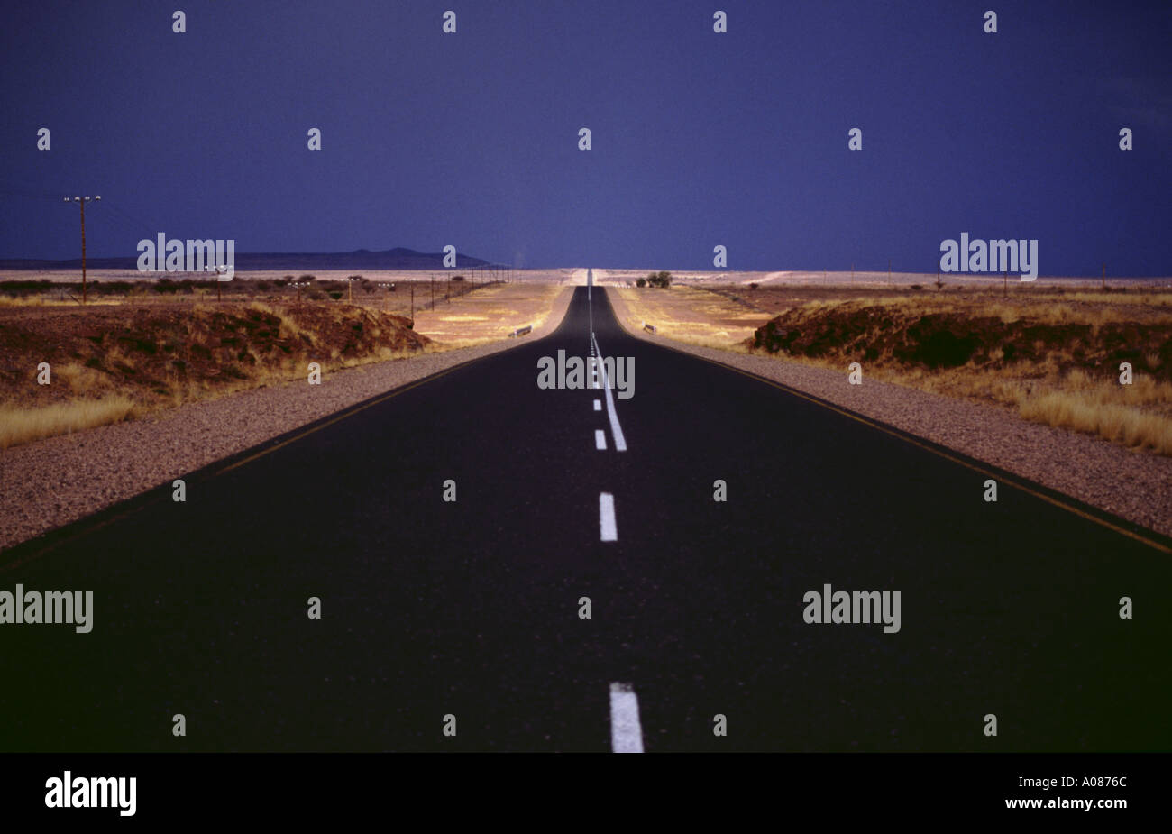 endless street never ending infinity tar surface desert road street ...