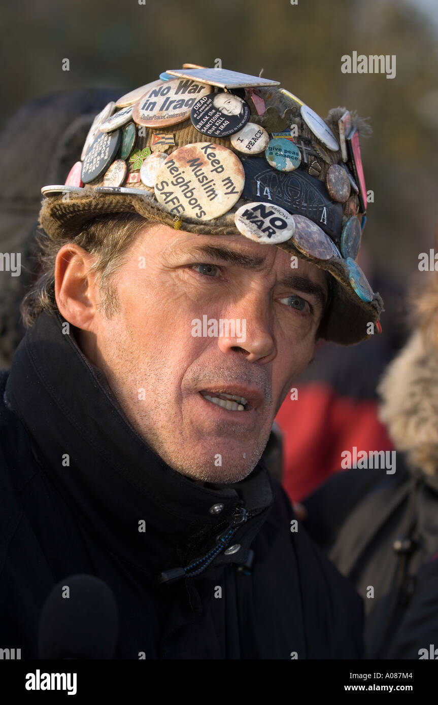 Peace activist Brian Haw, one of the most iconic figures of the UK anti ...