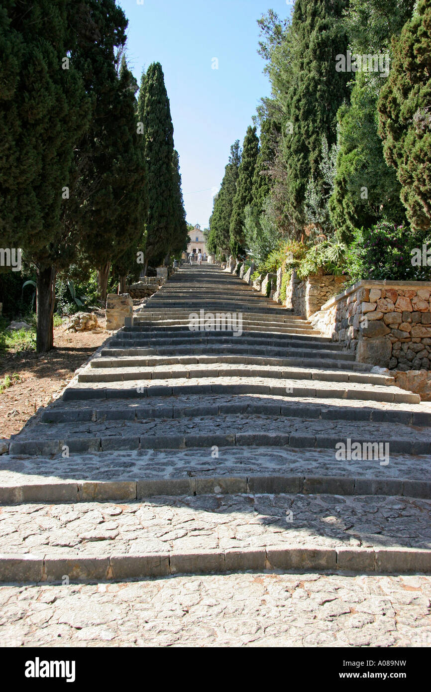 Mallorca Kalvarienberg in Pollensa, Pollensa Majorca the Calvari is a ...