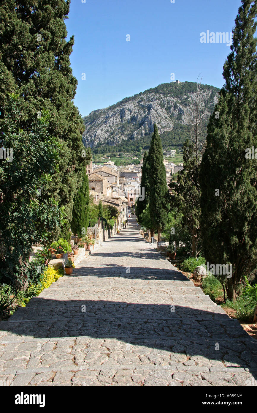 Mallorca Kalvarienberg in Pollensa, Pollensa Majorca the Calvari is a ...