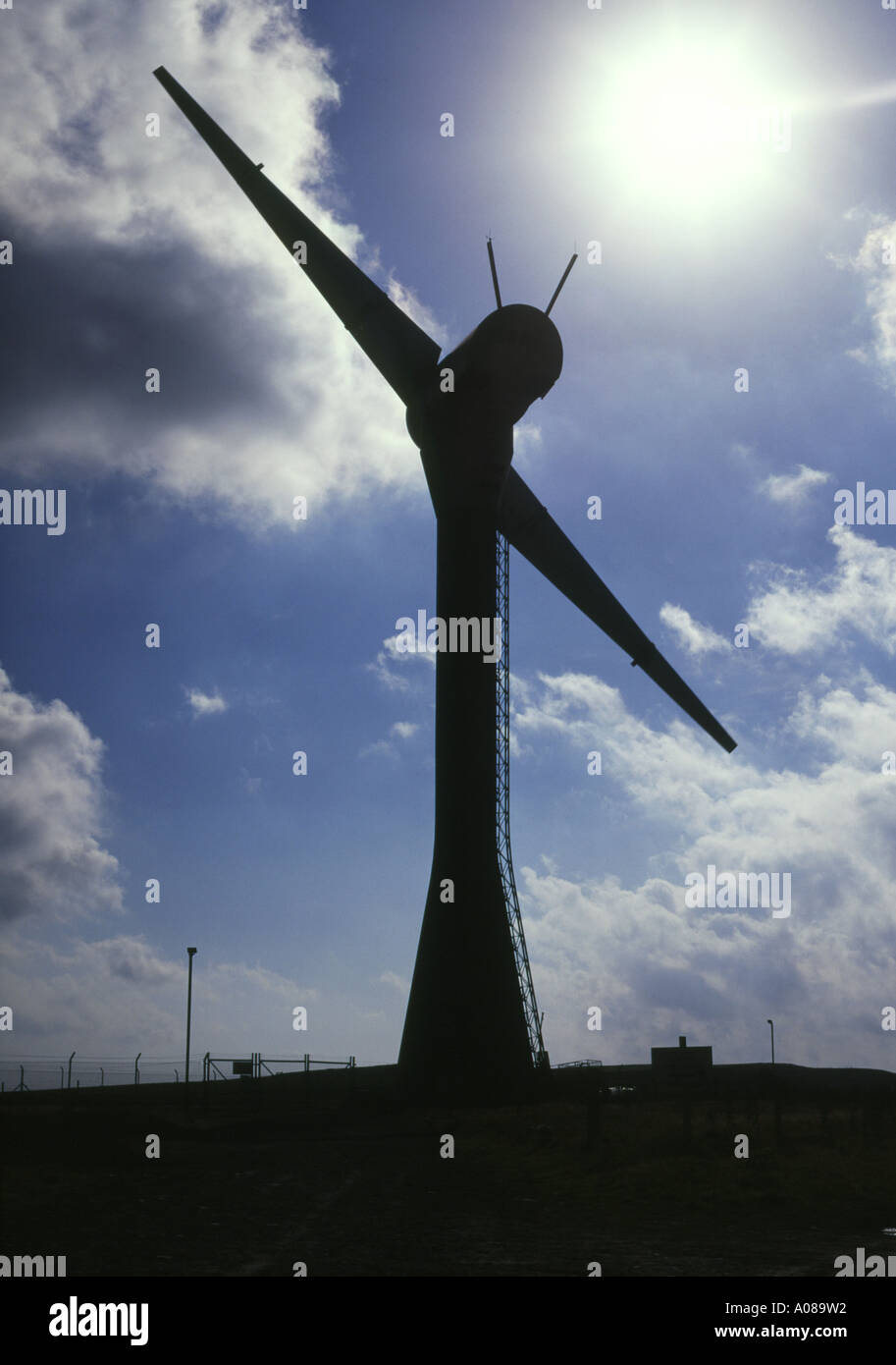dh Burgar hill Orkney WIND TURBINE UK 3Mw WEG experimental wind turbine ...