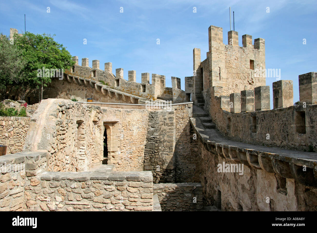 Mallorca Castell de Capdepera Stock Photo - Alamy