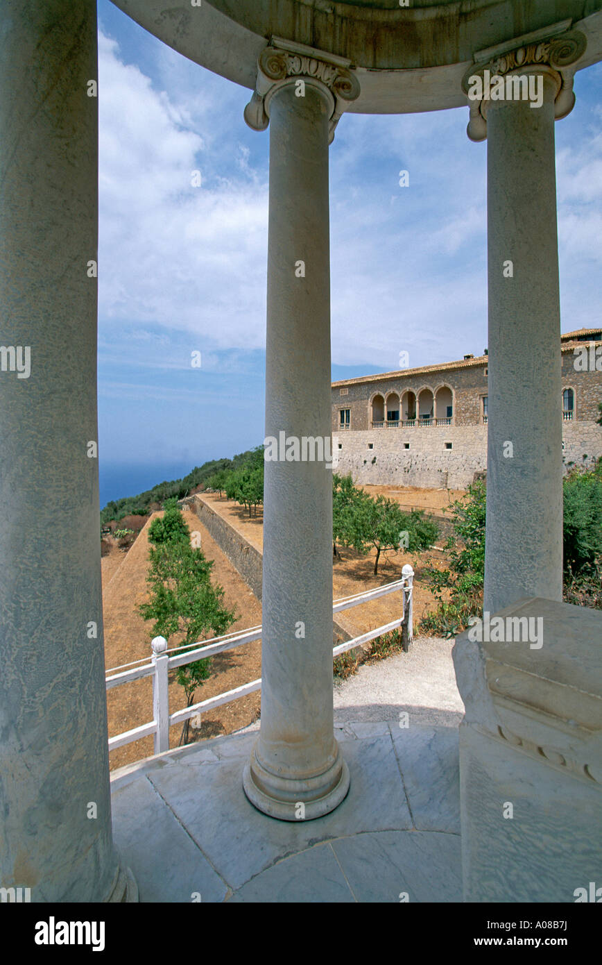 Framed by the slender pillars of the Carra marble belvedere the ...