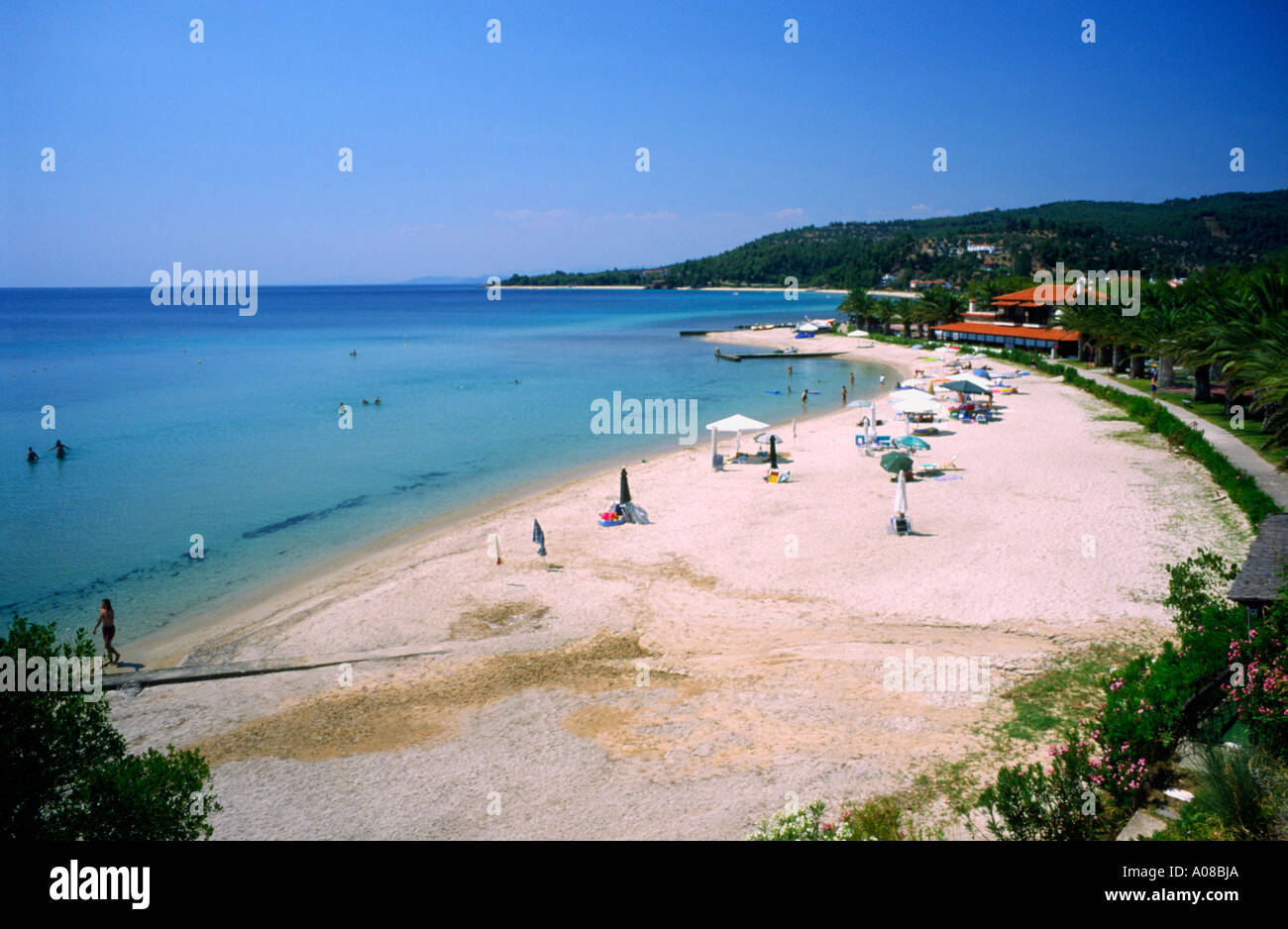 Secluded Beach Sithonia Peninsula Halkidiki Greece Stock Photo - Alamy
