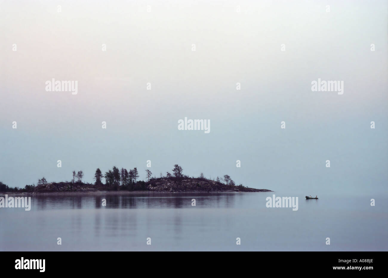 Island in Ladoga Lake Stock Photo - Alamy