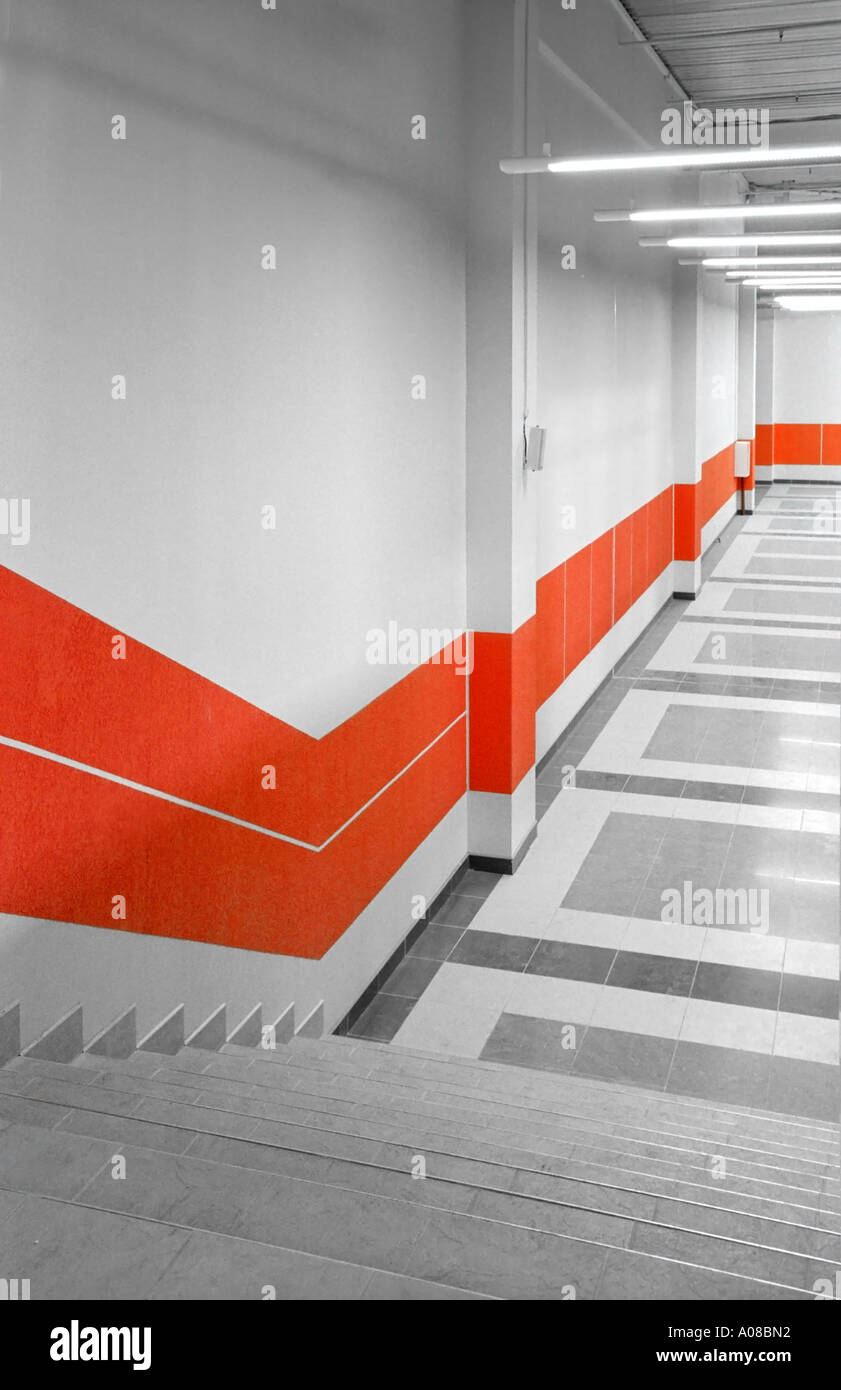 A corridor in a commercial building Stock Photo - Alamy