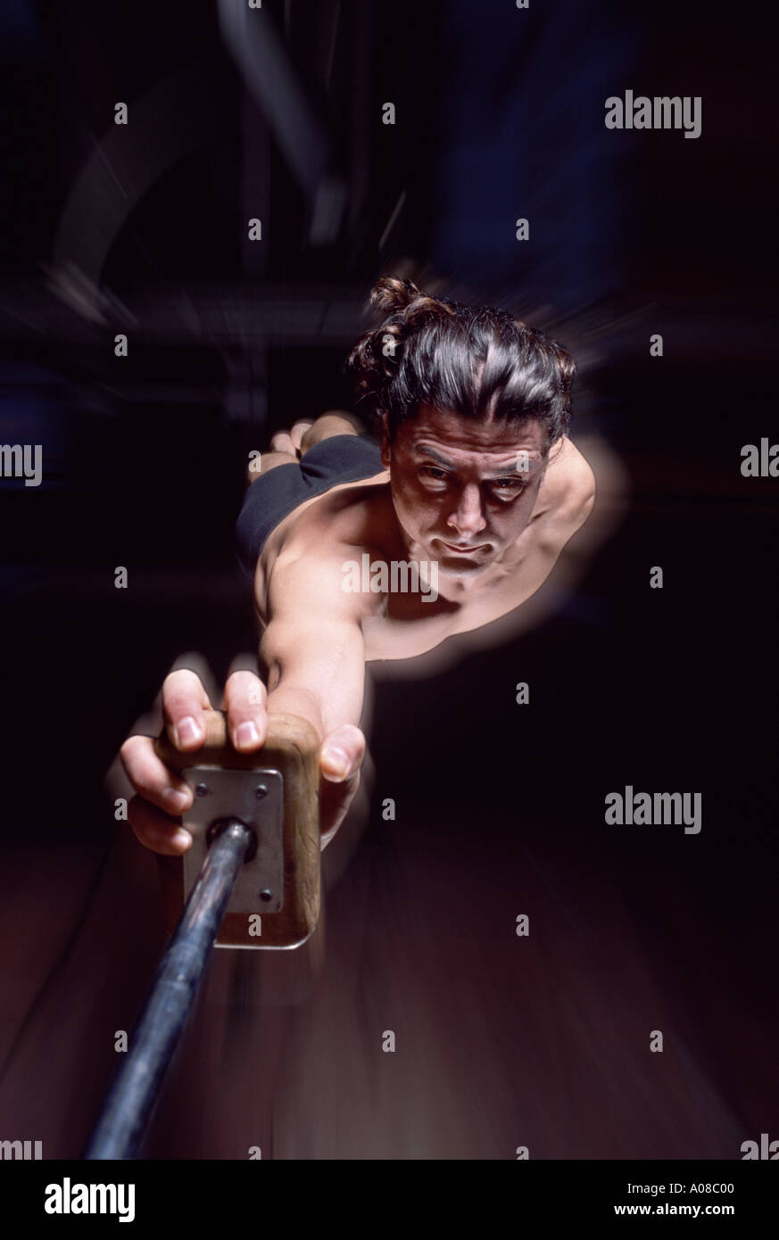 acrobat standing on one hand Stock Photo - Alamy