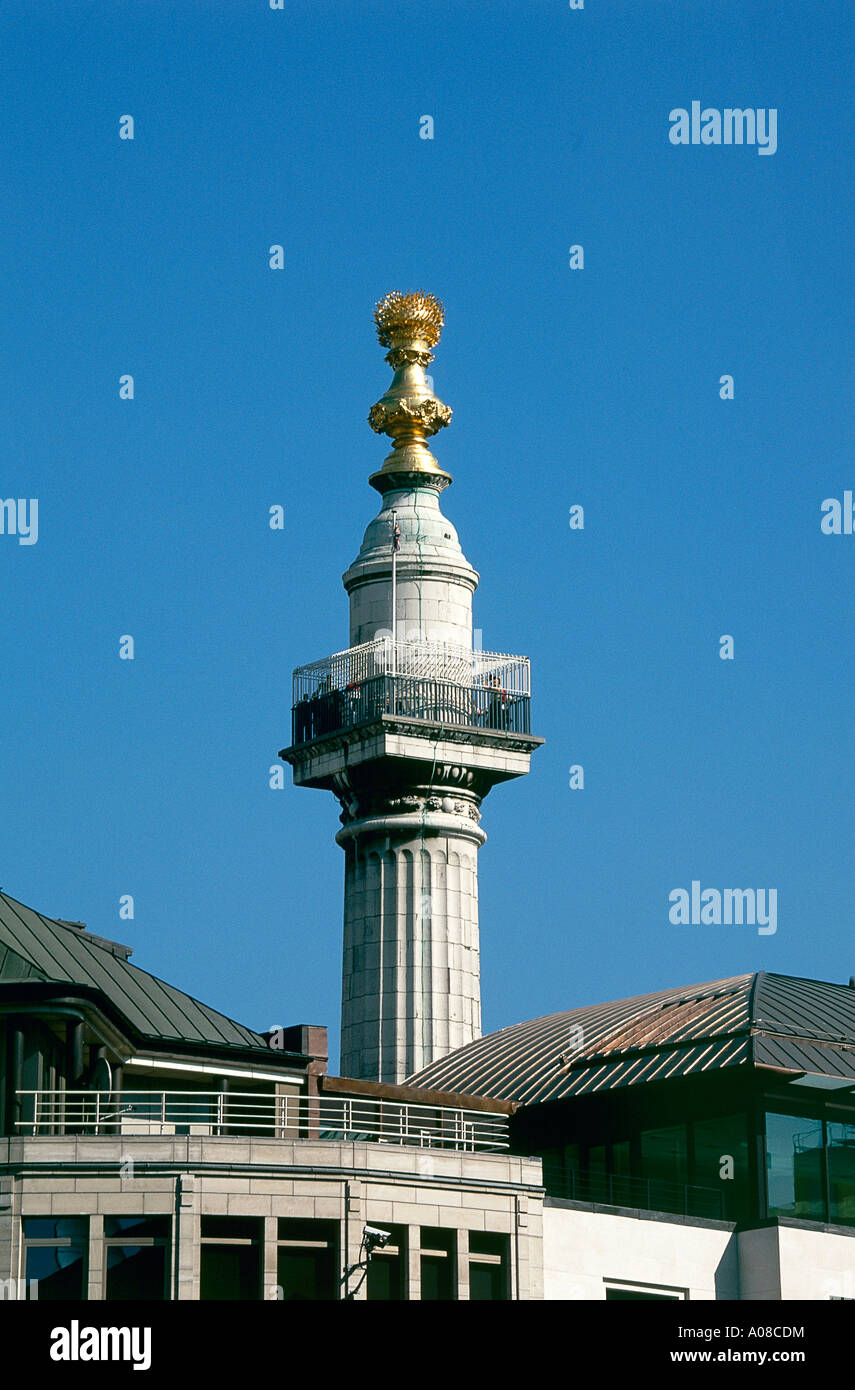 The Monument on Monument Street constructed in 1670 recalls the Great ...