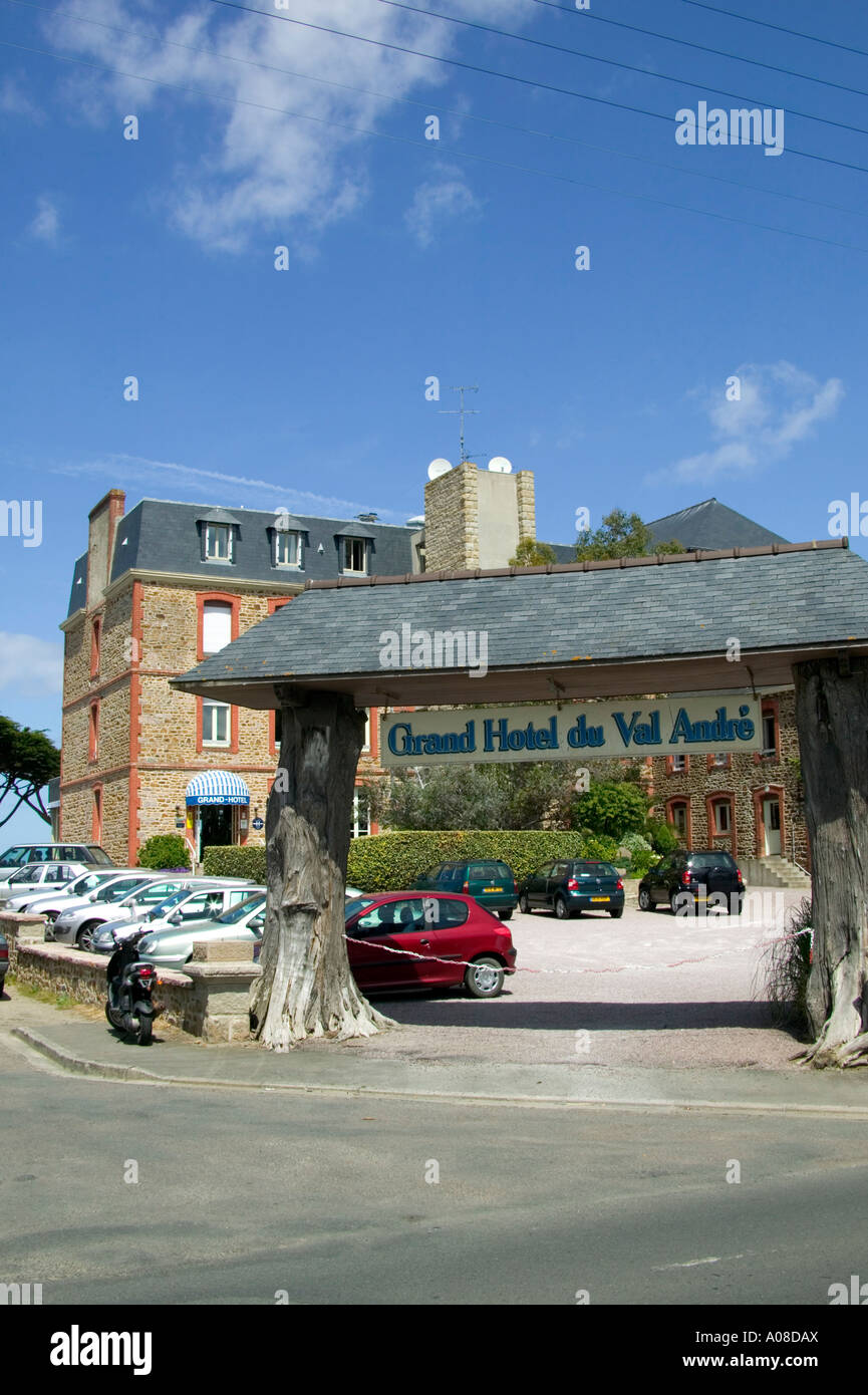 Grand Hotel du Val Andre Pleneuf Val Andre Stock Photo - Alamy