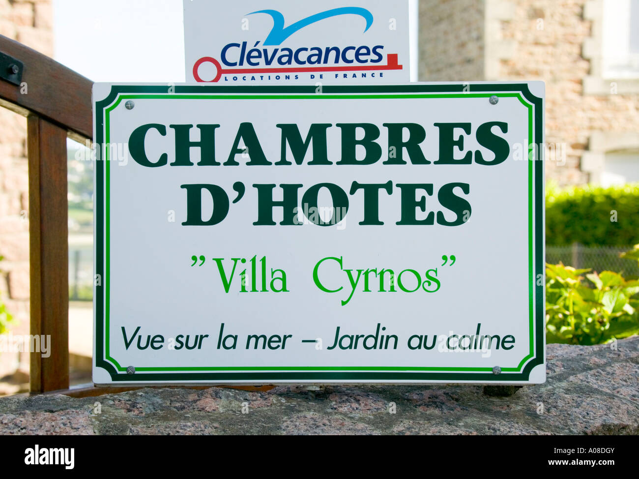 Villa Cyrnos Perros Guirec Stock Photo - Alamy