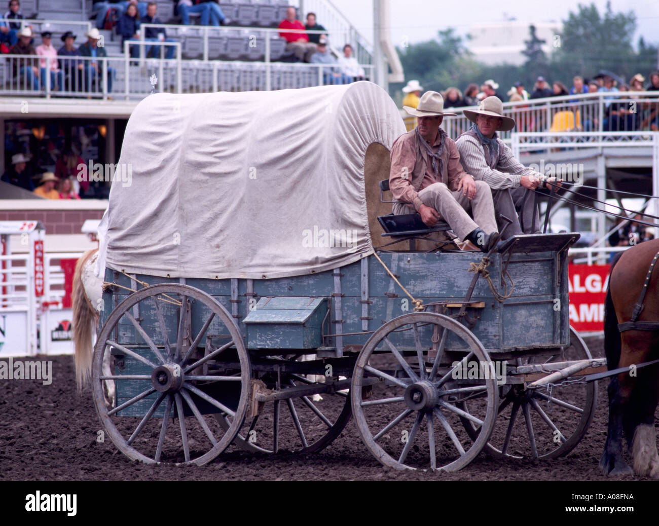 Chuckwagon and Drivers at "Calgary Stampede" Calgary Alberta Canada ...