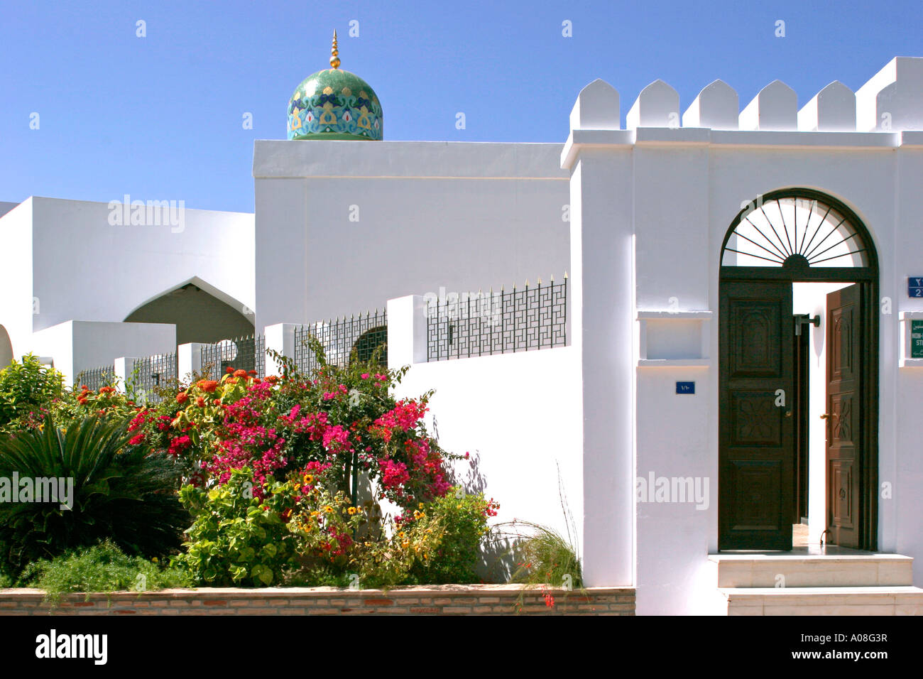 Oman kleine Moschee Masjid al-Wakil in Muscat, liitle mosque Masjid al ...