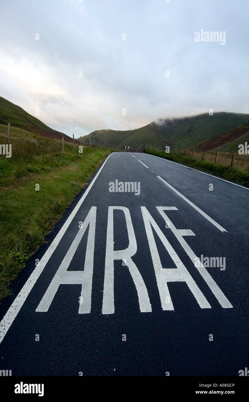Slow araf sign welsh wales hi-res stock photography and images - Alamy