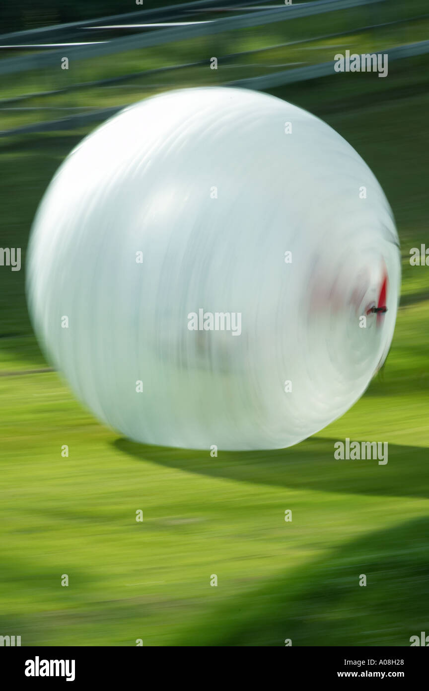 Zorbing down hill hi-res stock photography and images - Alamy