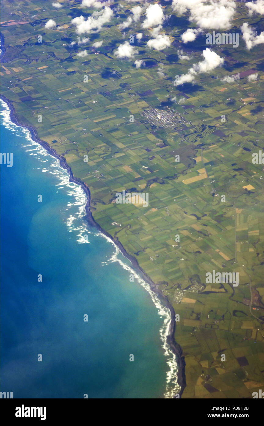 South Taranaki Coastline New Zealand aerial Stock Photo - Alamy