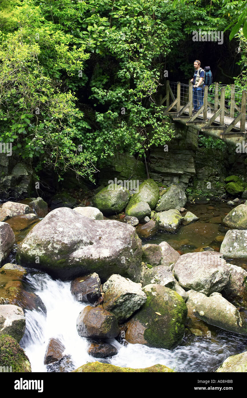 Falls river swing bridge hi-res stock photography and images - Alamy