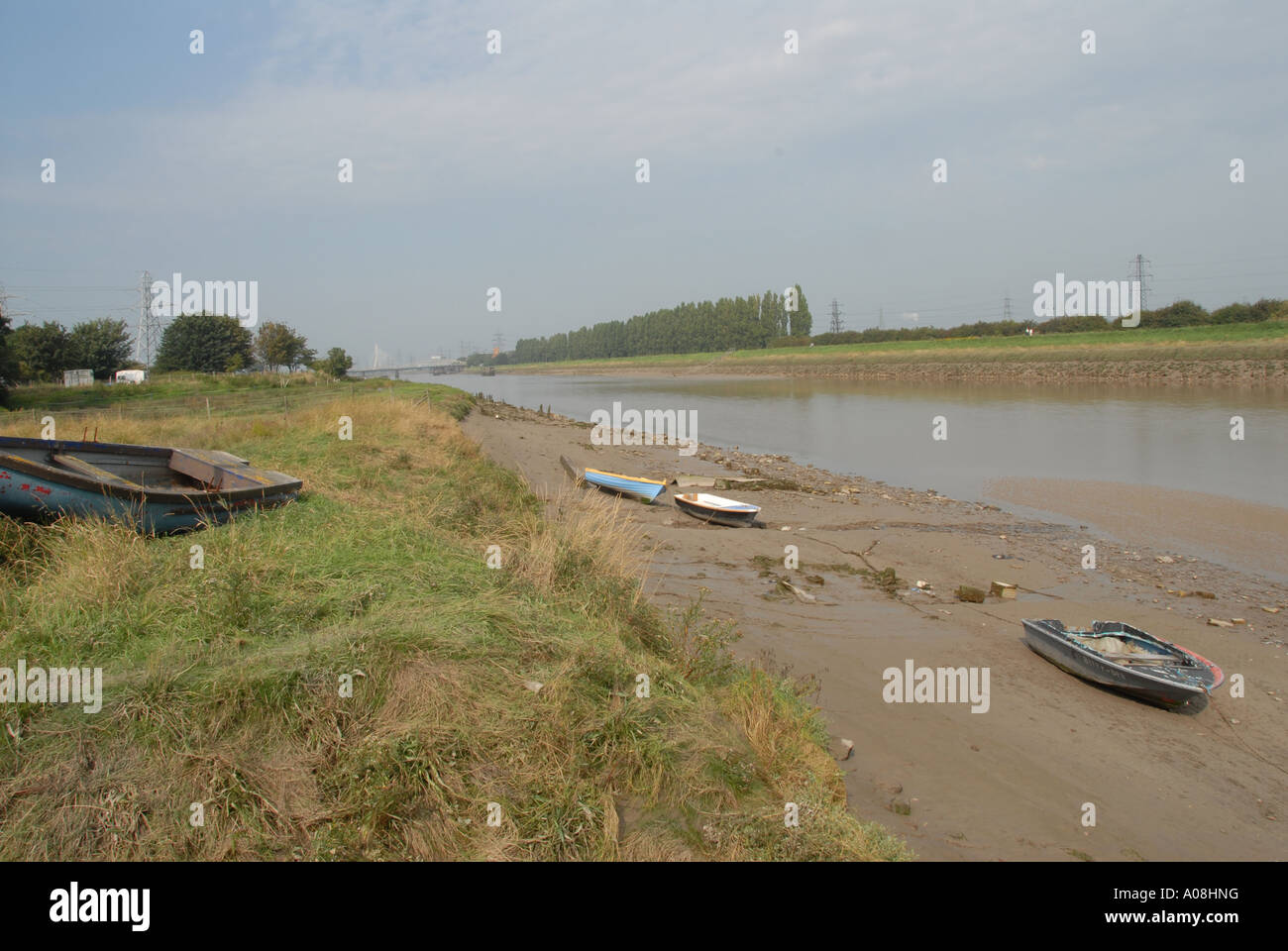 River Dee Queensferry Flintshire North East Wales Stock Photo - Alamy