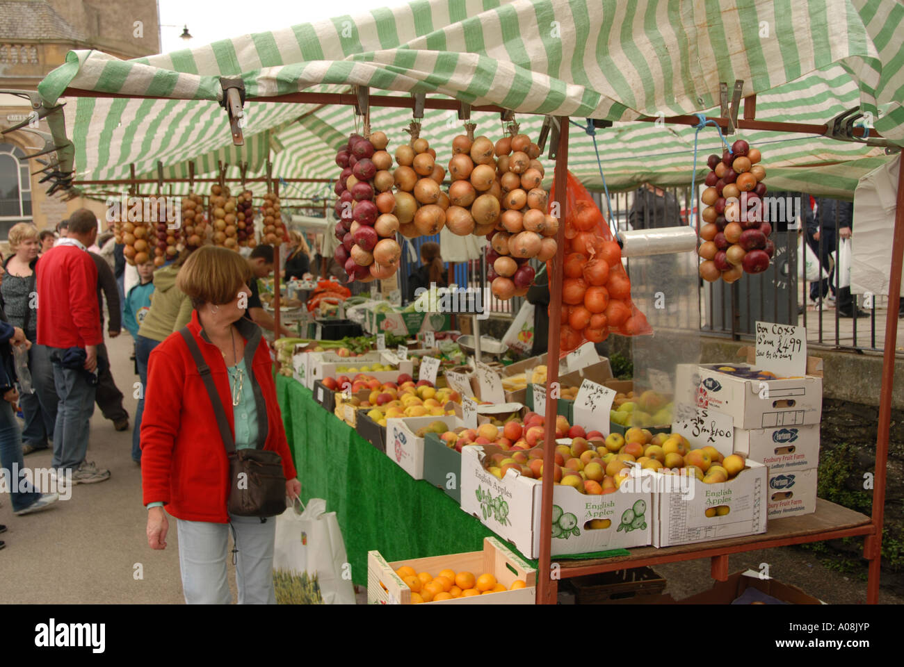 Fruit and Vegetable Stall Conwy Food Festival Conwy North West Wales ...